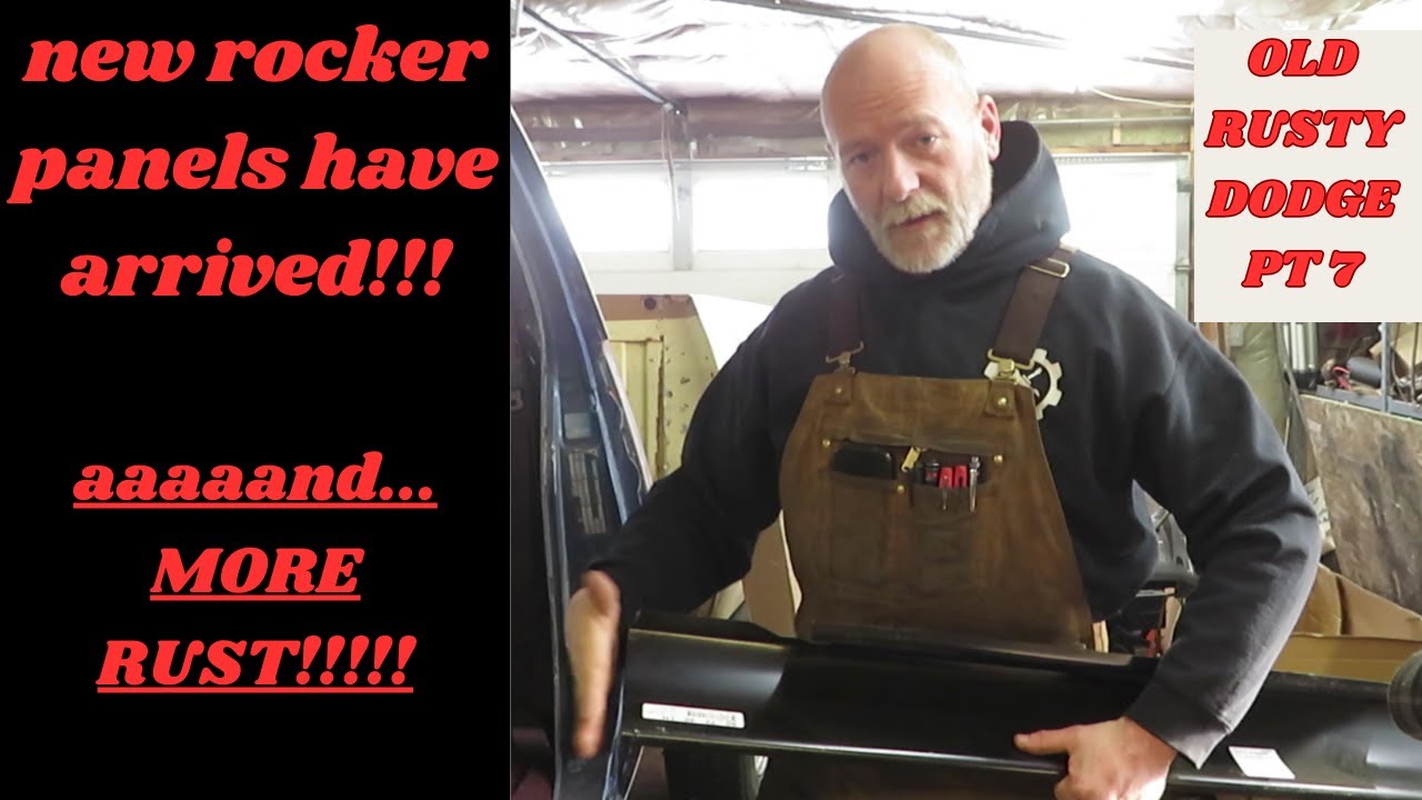 Old Rusty Dodge Pt 7... NEW Rocker Panels, and MORE RUST!!! - YouTube