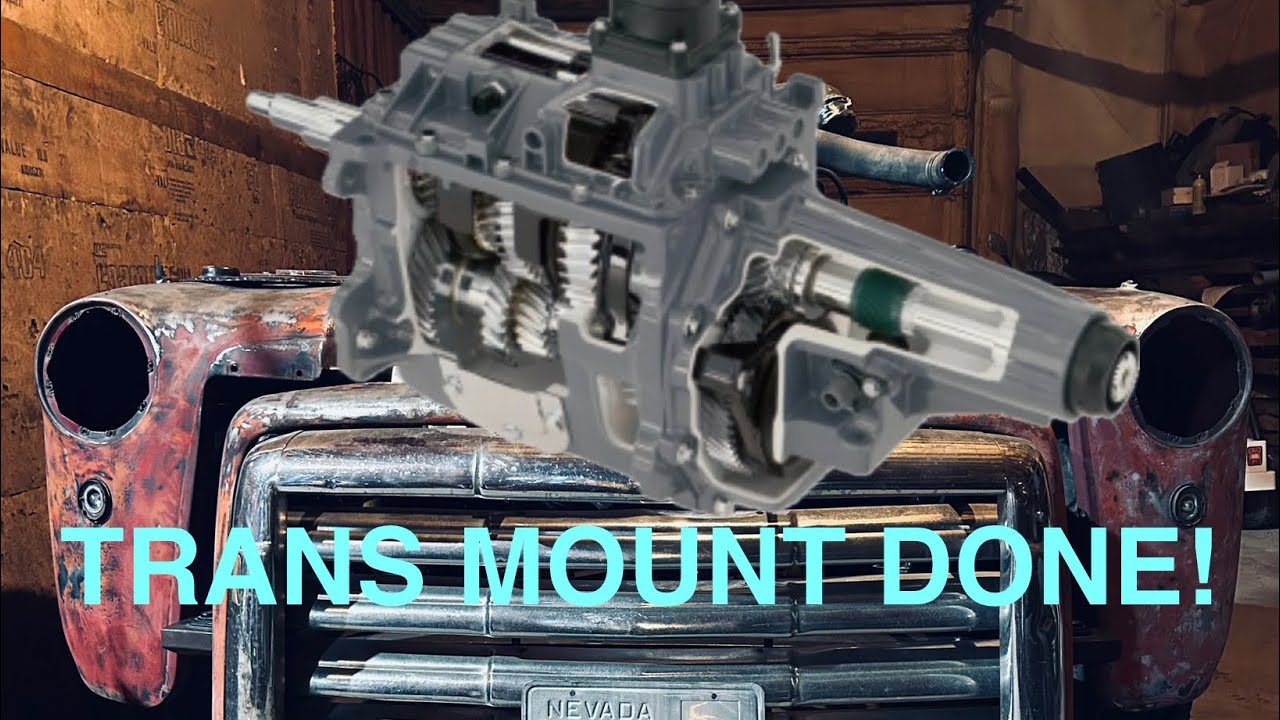 Custom trans mount build! - YouTube
