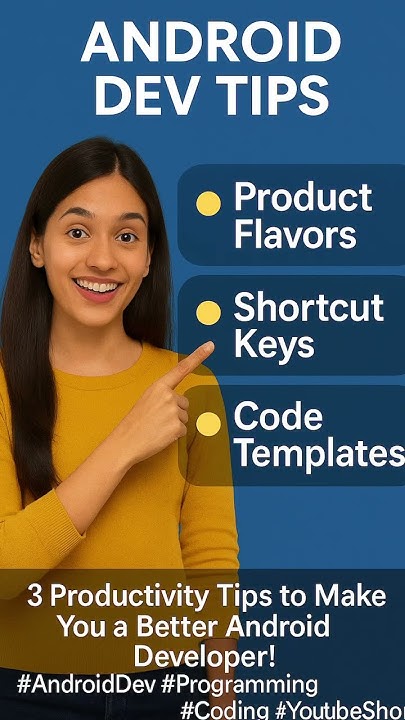 3 productivity tips to make you a better android developer! #androiddev #programming # ...