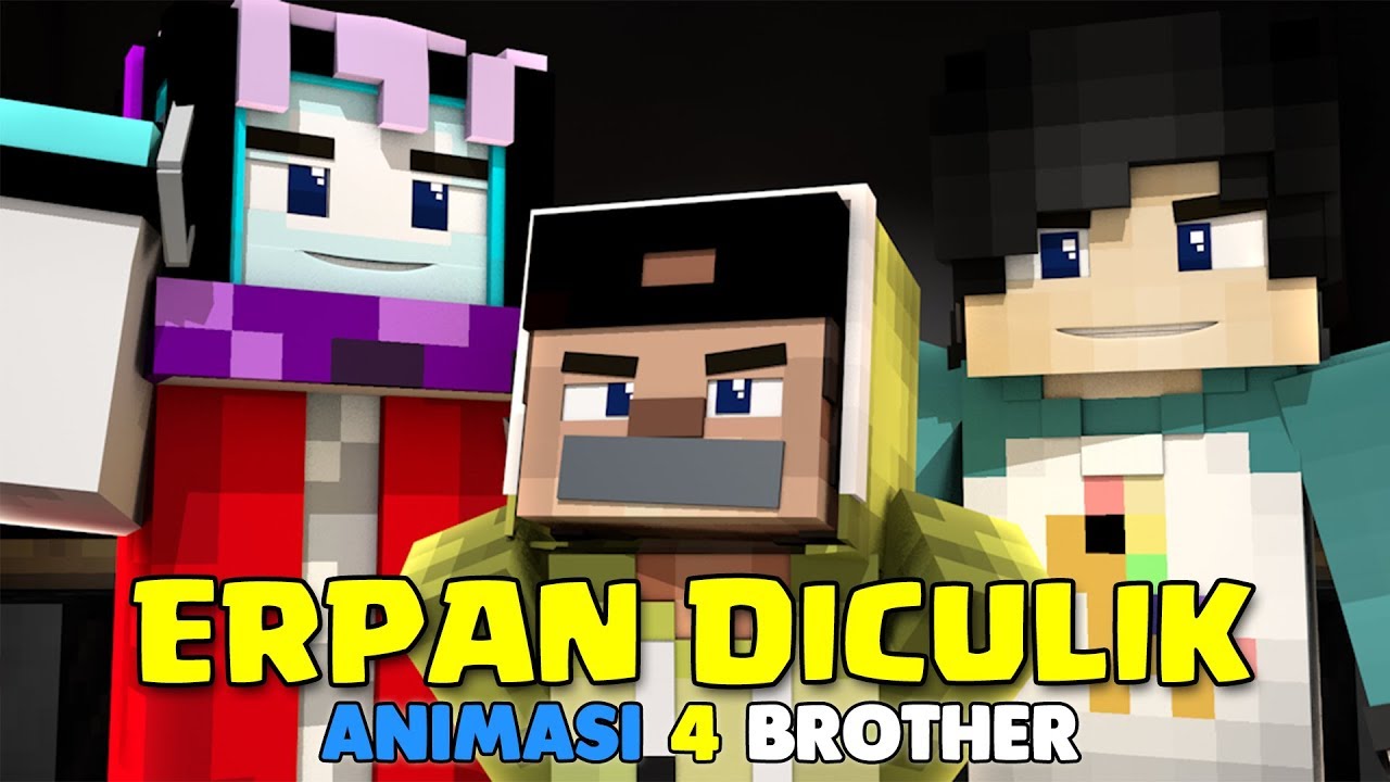 LUCU ERPAN DICULIK.! ANIMASI LUCU 4 BROTHER AGUS AMPOLLENG | ANIMASI ...