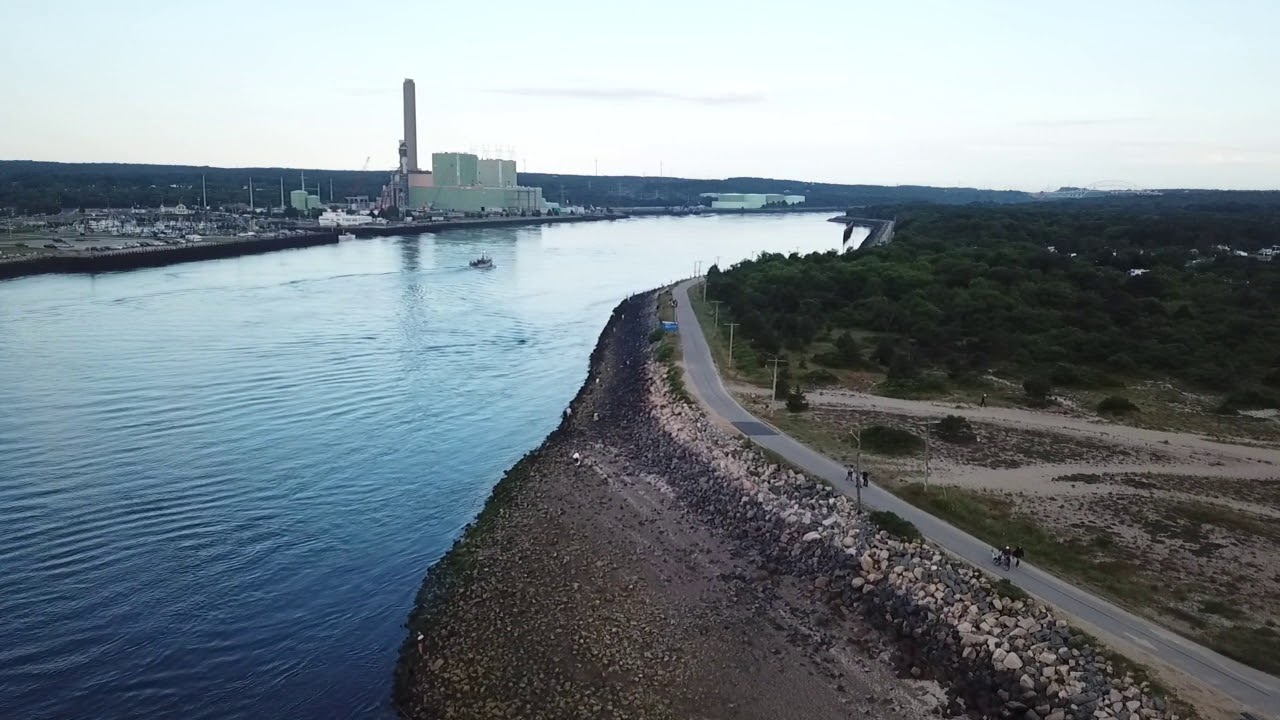 East End of Cape Cod Canal - Drone View - YouTube