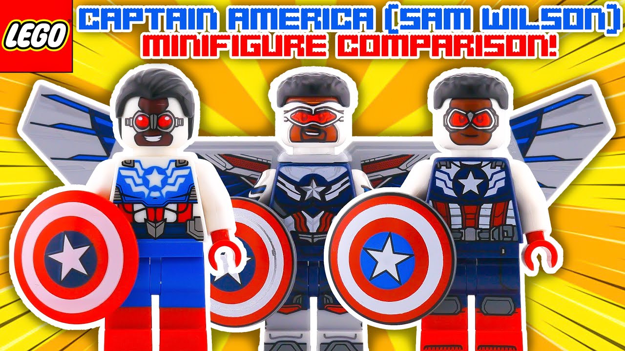 Lego Captain America Minifigures! (Sam Wilson) - YouTube