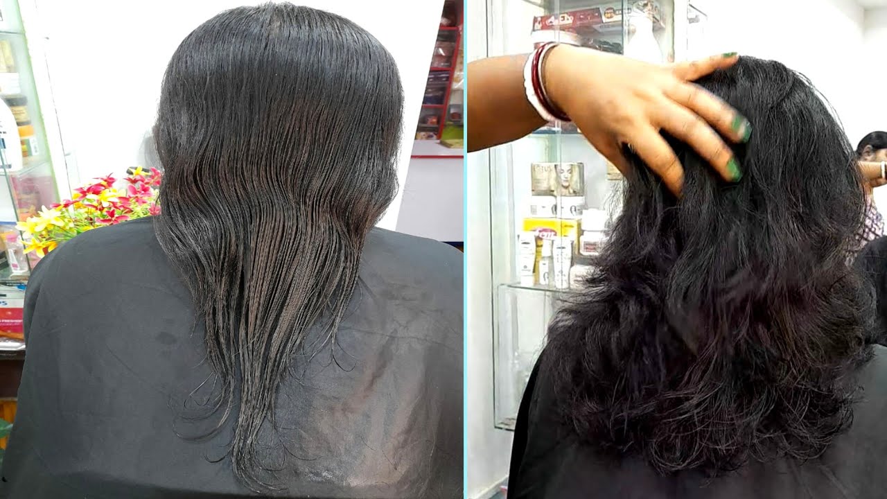 5 min में पतले बालों में स्टेप कटिंग कैसे करें? Multi step cutting in ...