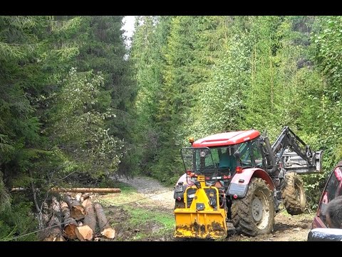 Tažba dreva pokračuje - Zetor Forterra 9641 s navijákom Uniforest 50E