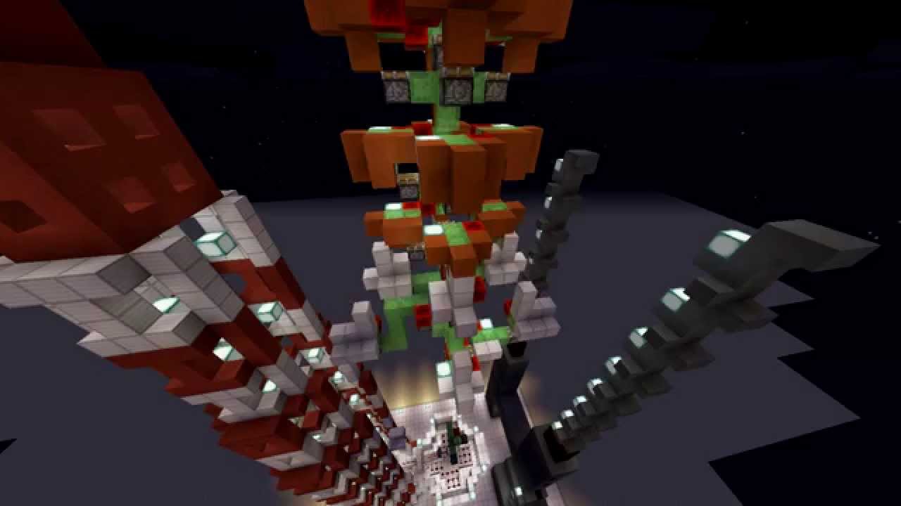 【Minecraft】 Rocket of Slime Block Machine （スライムブロックロケット） - YouTube
