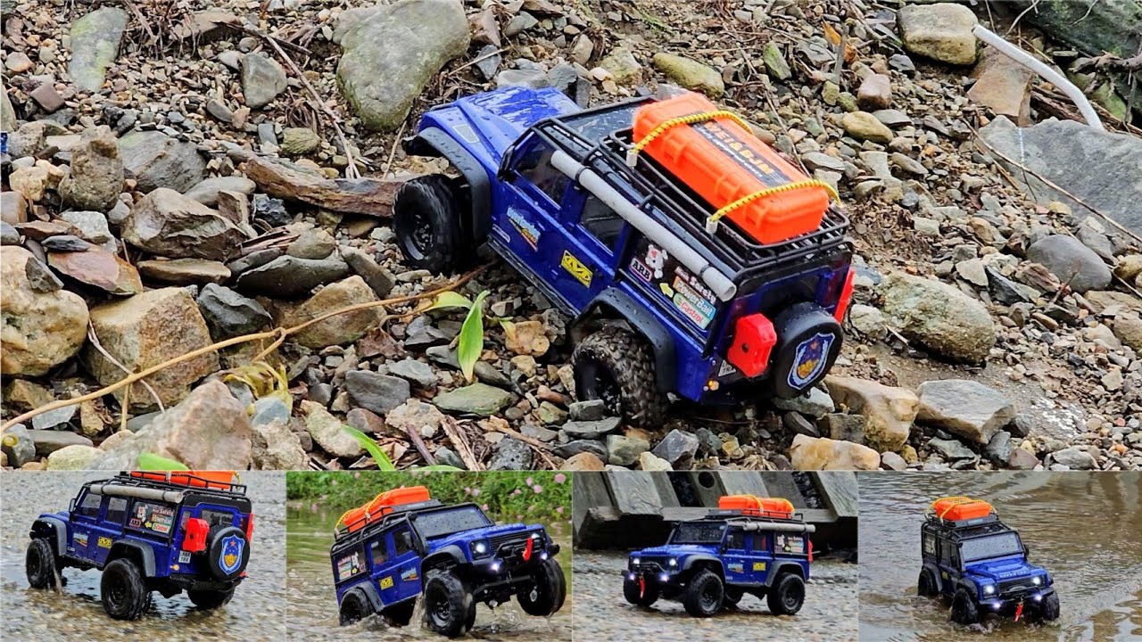 1/18 Traxxas TRX4M Defender D110 : Rainy Day Off-Road Adventure ...