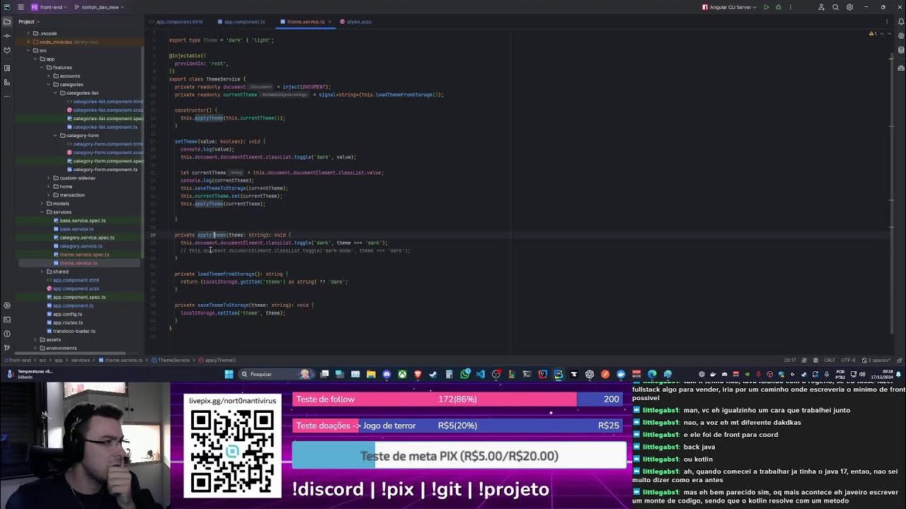 Projetinho! | SpringBoot | Angular | Java | TypeScript | Docker | !git !discord - YouTube