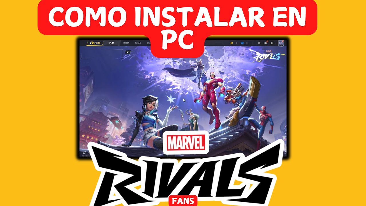 MARVEL RIVALS como instalar fácil y rápida en PC! (DOS formas ...