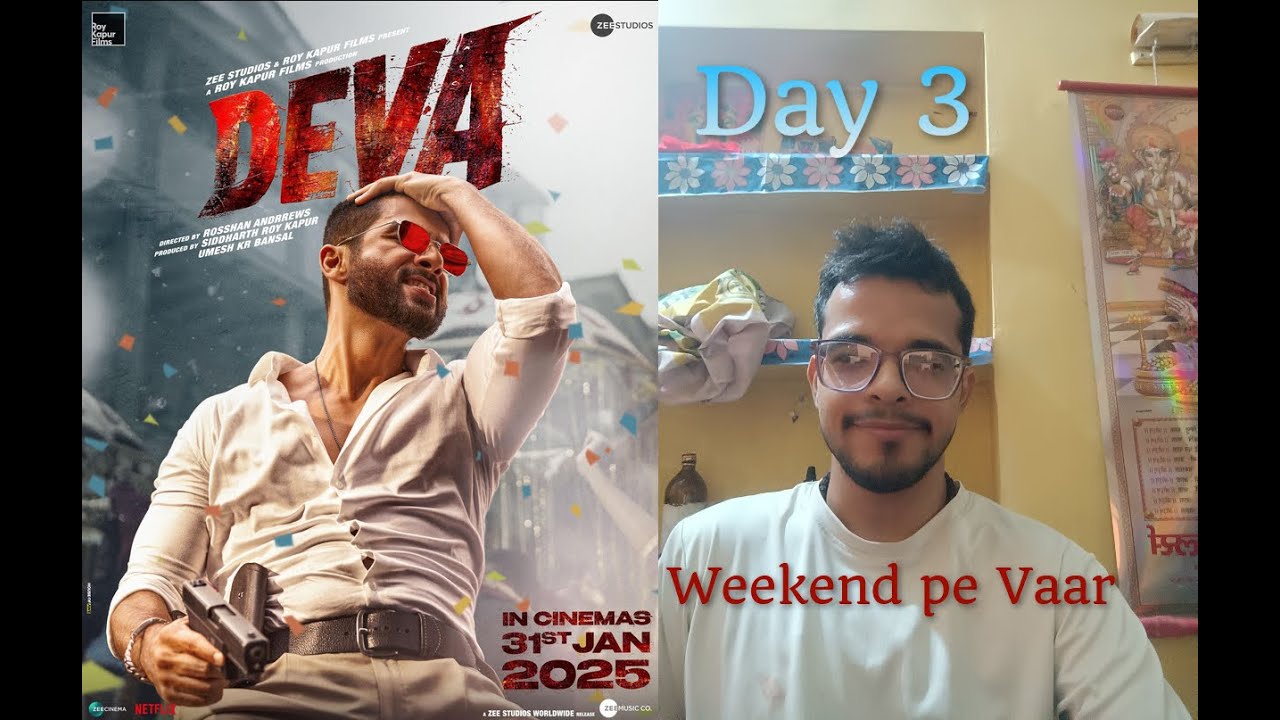 Deva movie Day 3 , Weekend got good numbers. earning same as Sky force ...