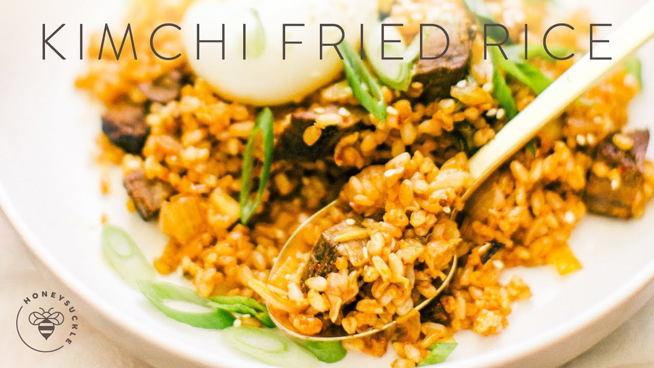 KIMCHI FRIED RICE with Leftovers | HONEYSUCKLE - YouTube