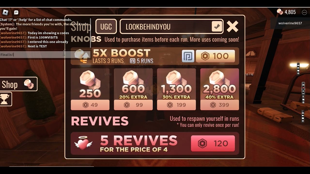 Doors Codes CODES 100MVISITS TEST LOOOKBEHINDYOU Join The Lsplash