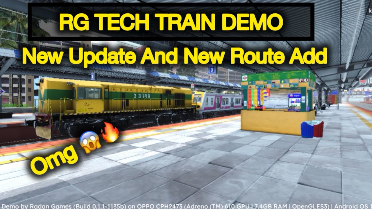 RG TECH TRAIN DEMO New Update And New Route Add Omg 😱🔥#train #railway # ...