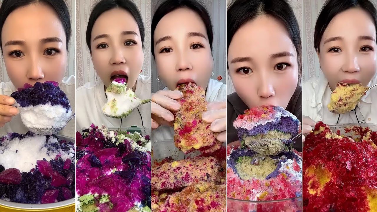 shaved ice cake asmr - YouTube