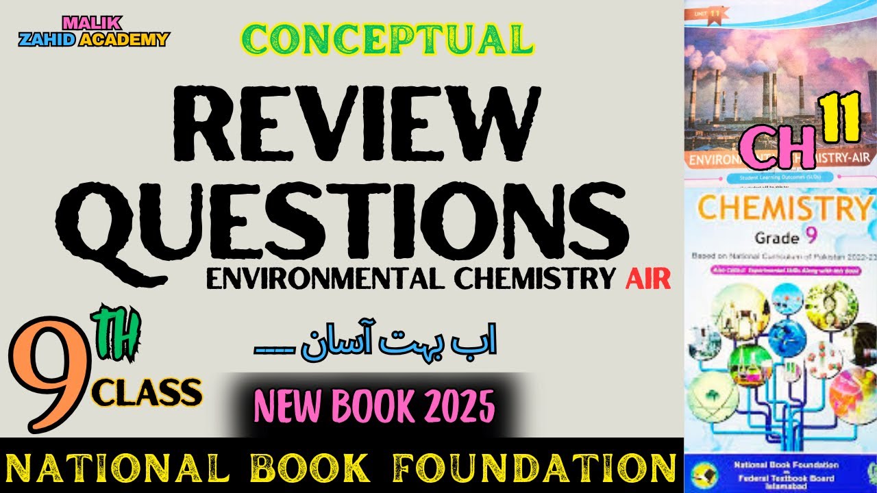 Review Questions Unit 11 Chemistry Class 9 NBF In Urdu 👌 National B ...