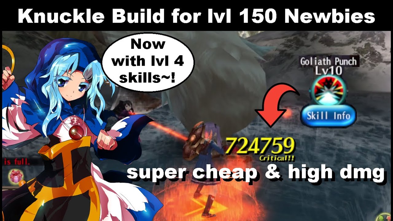 SUPER CHEAP Knuckle Build for Newbies! WITH Lvl 4 Skills! | Toram ...