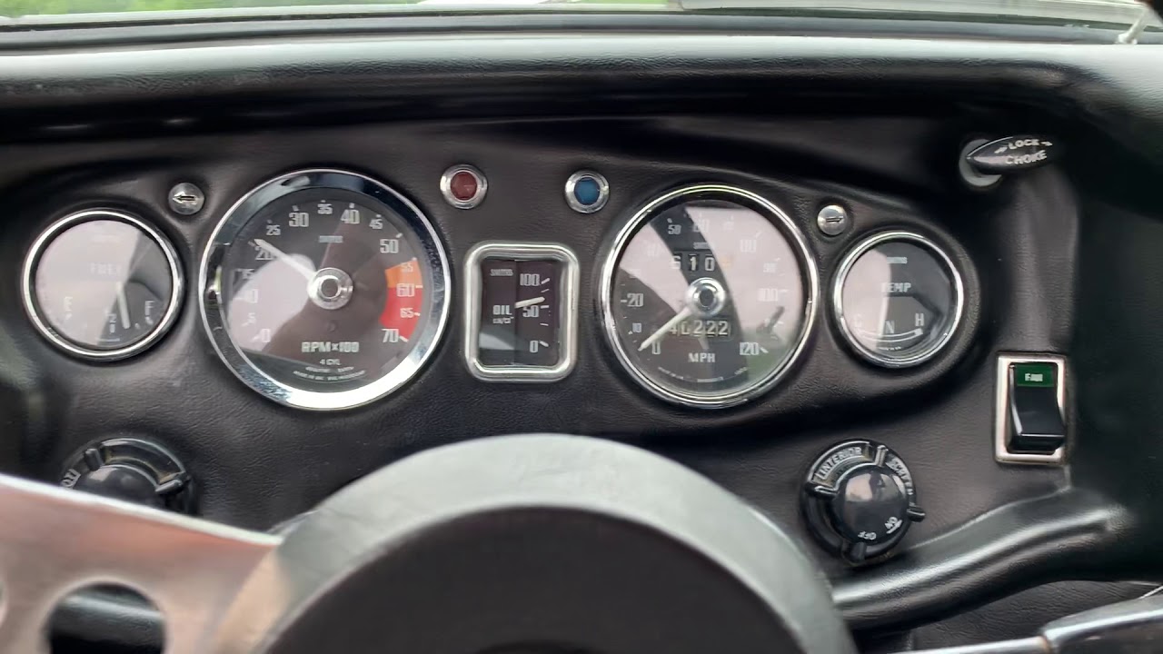 Mgb 3000 rpm tachometer - YouTube