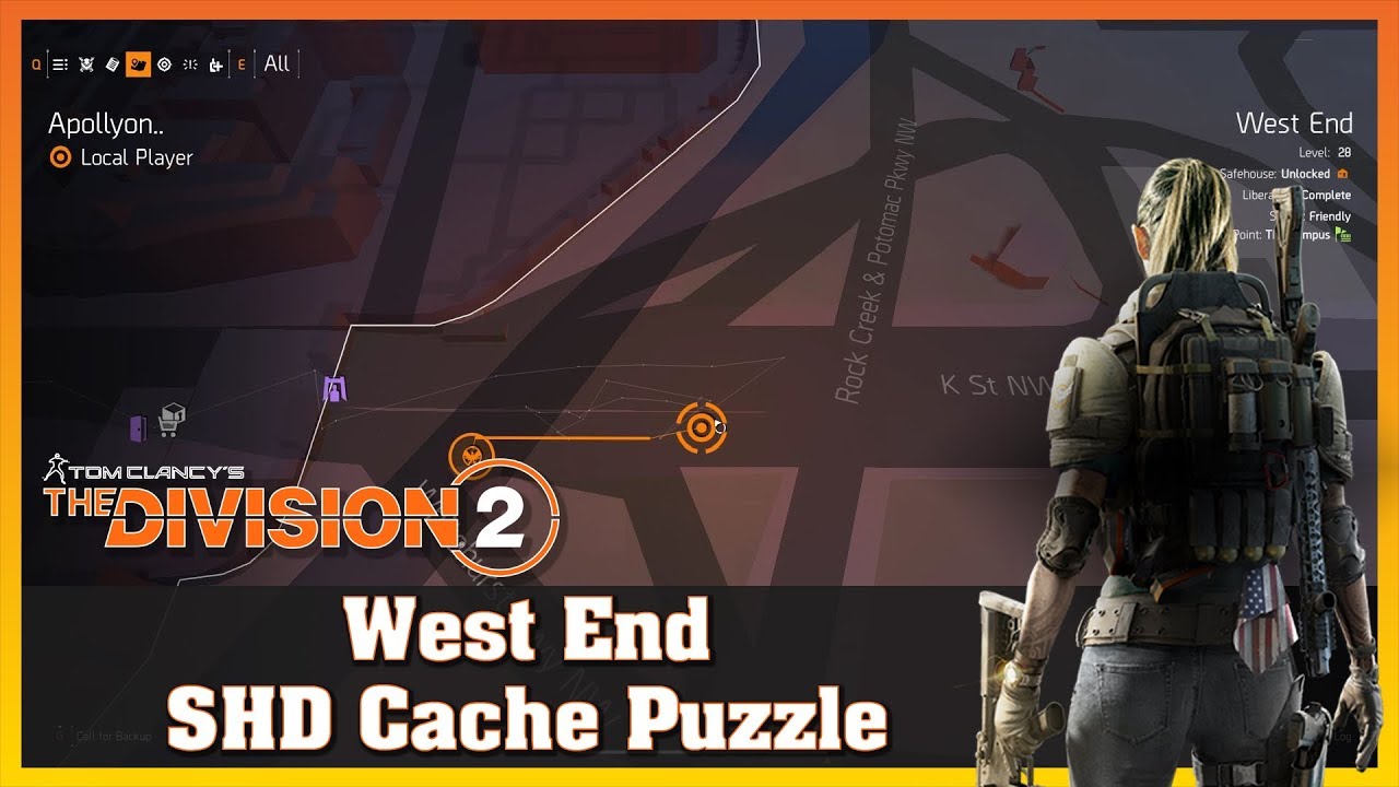 West End | SHD Tech Cache | Puzzle 2 | THE DIVISION 2 - YouTube