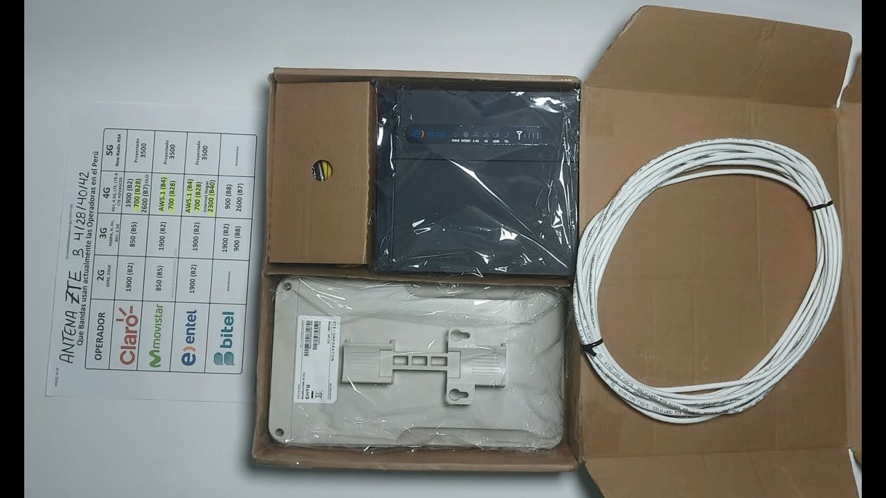 INSTALACION ANTENA ZTE MF256 - YouTube