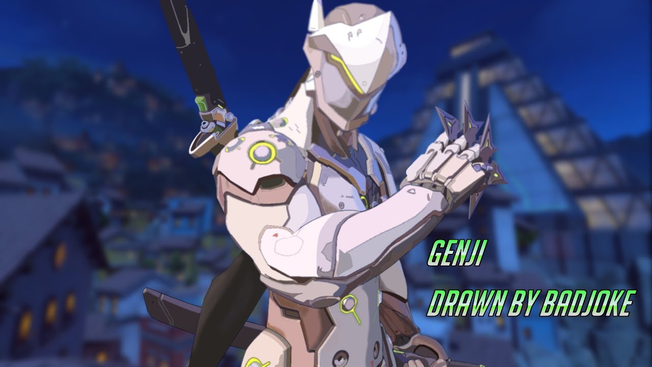 Genji Drawing Time Lapse | Overwatch - YouTube