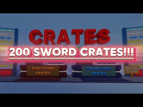 OPENING 200 SWORD CRATES [Blade Ball] - YouTube