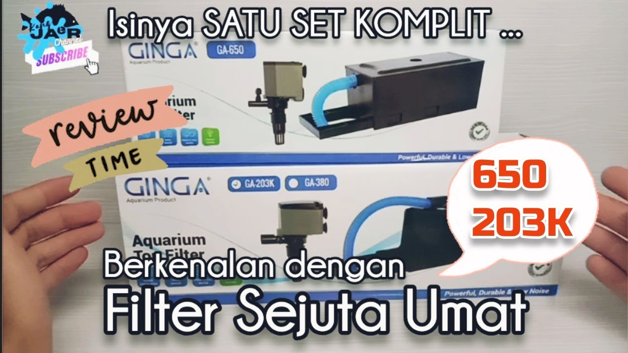 Review Filter Atas Aquarium PALING LARIS Top Filter 203 k dan 650 - YouTube