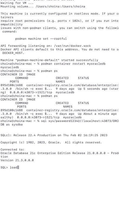 Podman + Oracle Container Registry + SQLcl for beginners - YouTube
