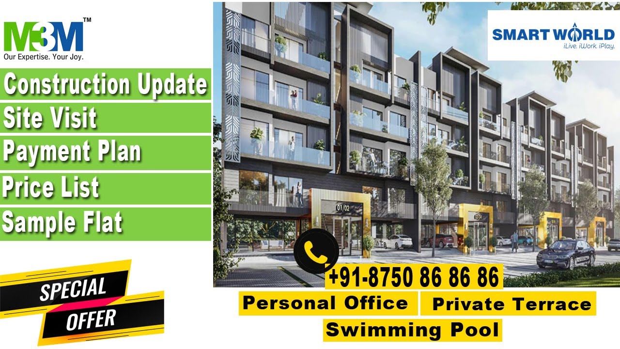 M3M Boutique Floors Construction Update 2021 | Smart World City Of ...