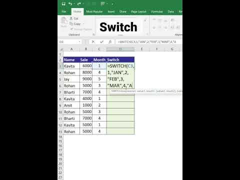 if vs Switch #excelsupport #excel #exceltricks #excelsolutions #exceltips #excelformulas - YouTube