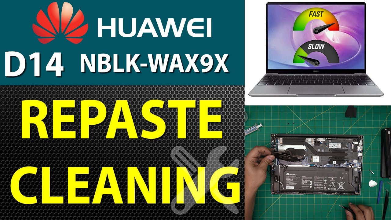 How to Repaste and Clean a Huawei Matebook D14 Nblk Wax9x Laptop - Step ...