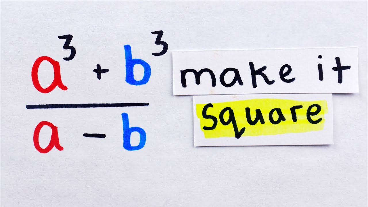 How Many Ways Can this be a Square? - YouTube
