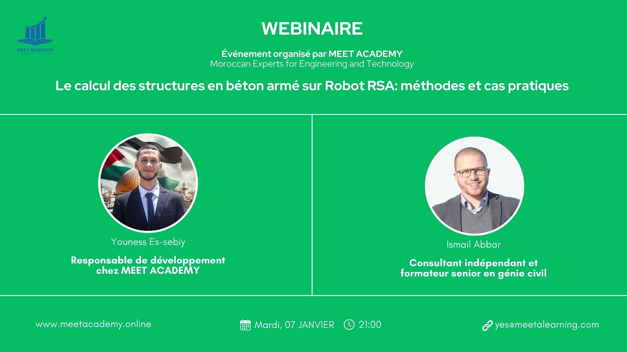 Webinaire sur le calcul des structures en béton armé sur Robot RSA ...