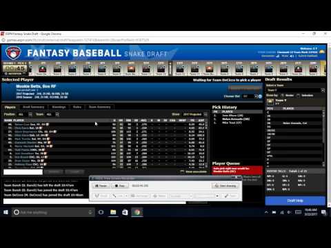 How To Make A Fantasy Baseball Draft Board