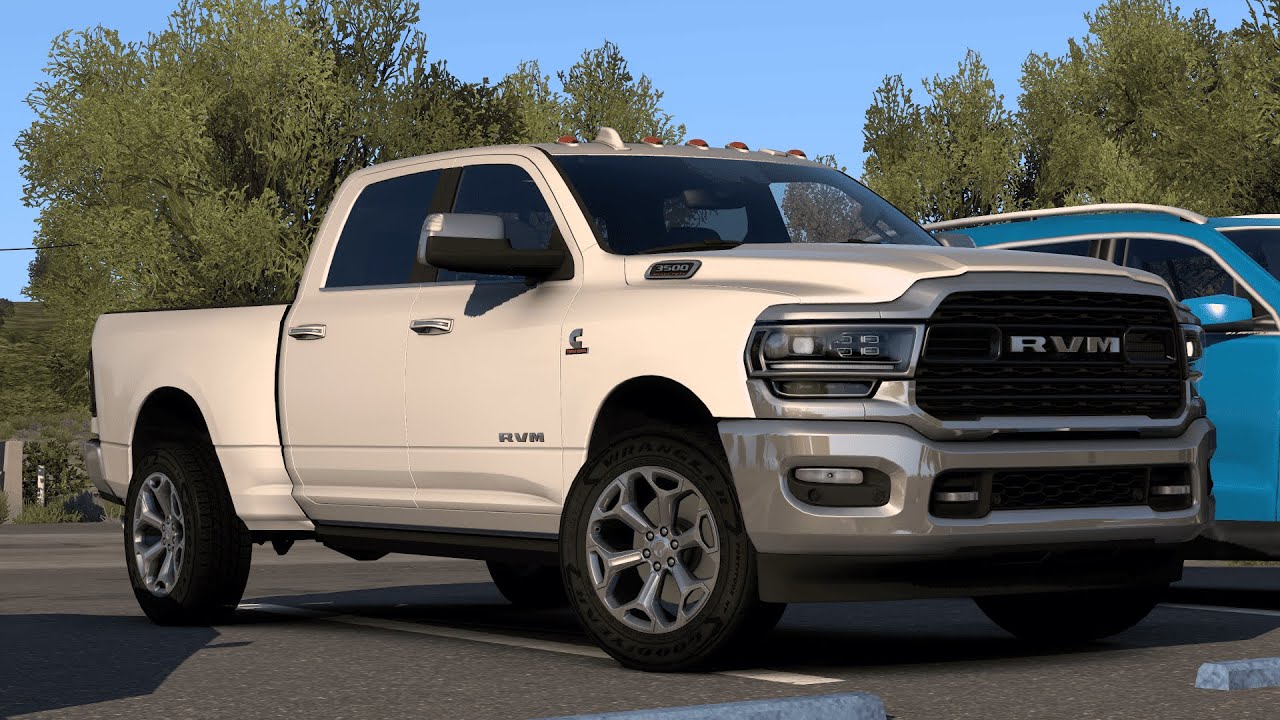 ETS 1.53 | MOD RAM 3500 (RVM) + Trailers v4.7 - MOD TOP + G920 - YouTube