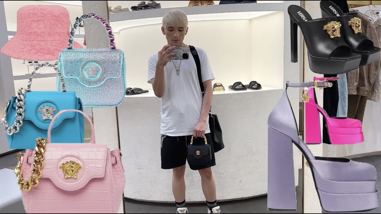 VERSACE SHOPPING VLOG! Infamous Versace Bratz Heel try on!!! (MEDUSA ...