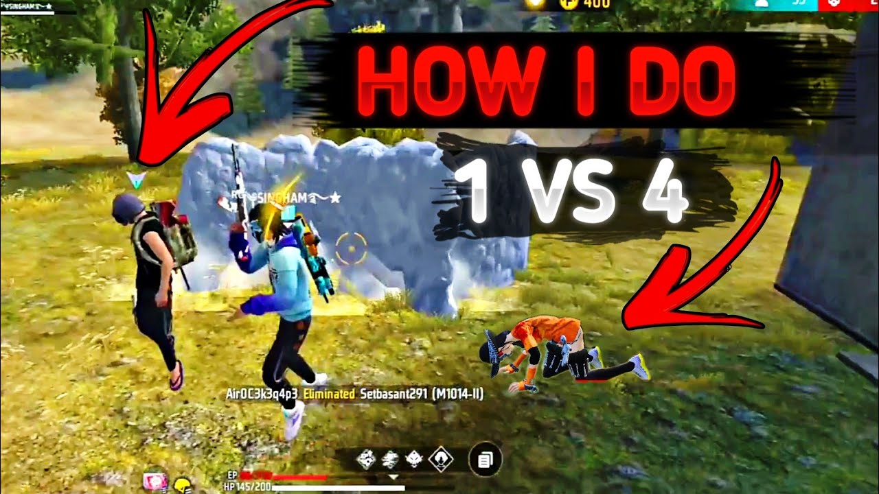 || HOW I DO 1 VS 4 || 💡TIPS AND TRICKS || SOLO VS SQUAD || # ...