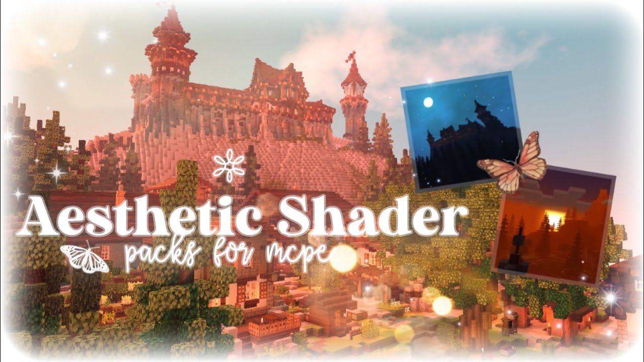 Top 3 Aesthetic Shaders for MCPE! 🌻☁️ [chill showcase] - YouTube