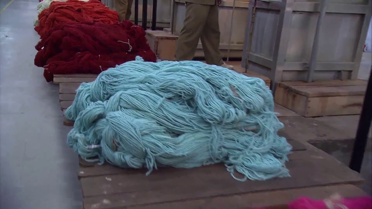 Processes of making a carpet - YouTube