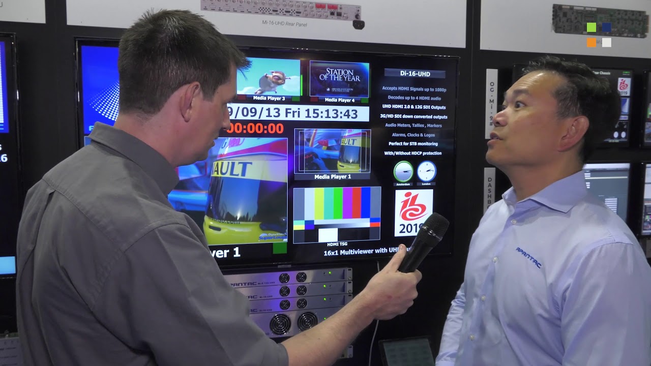 New UHD output multiviewer from Apantac at IBC 2019 - YouTube