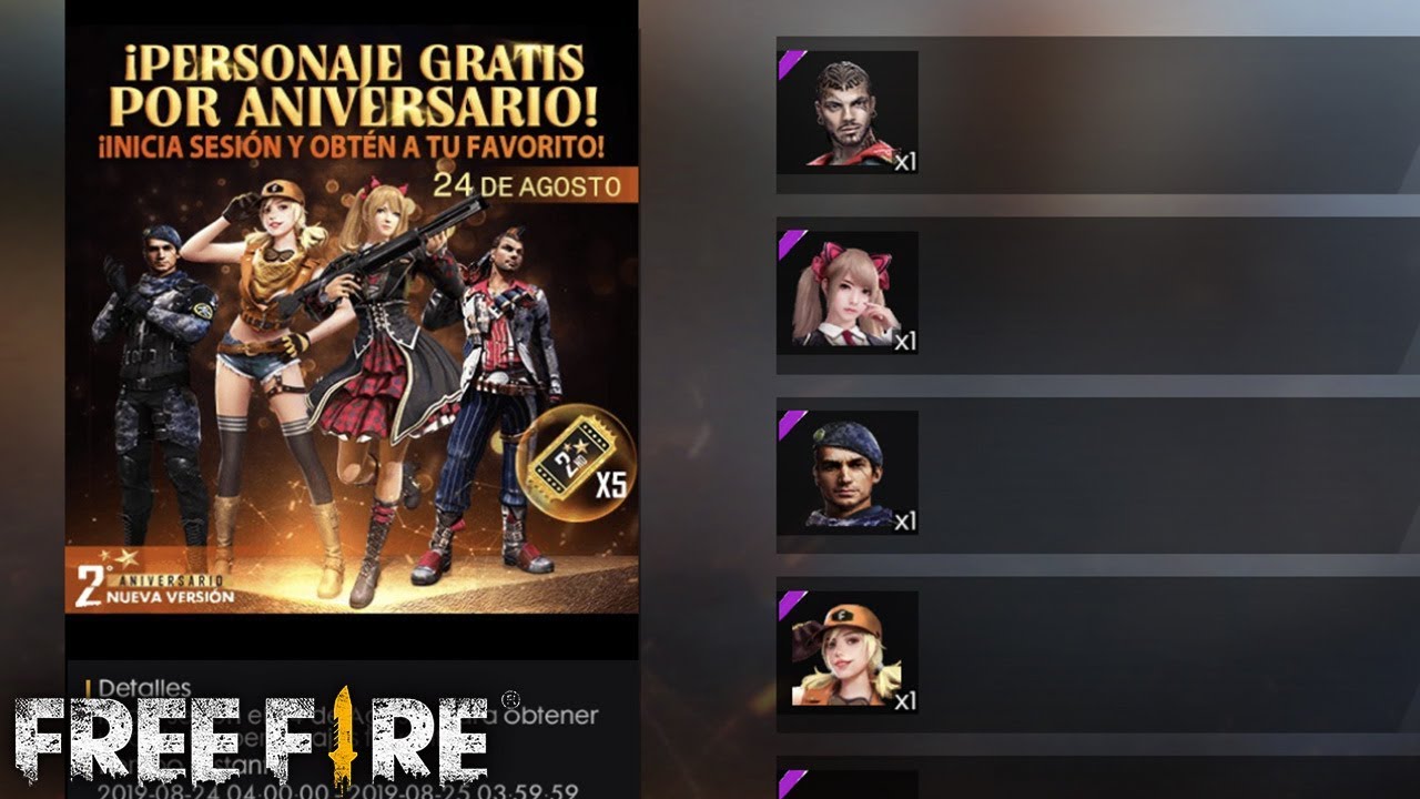 🔴Nuevo Evento De Personajes Gratis, Tickes De Aniversario Para La ...