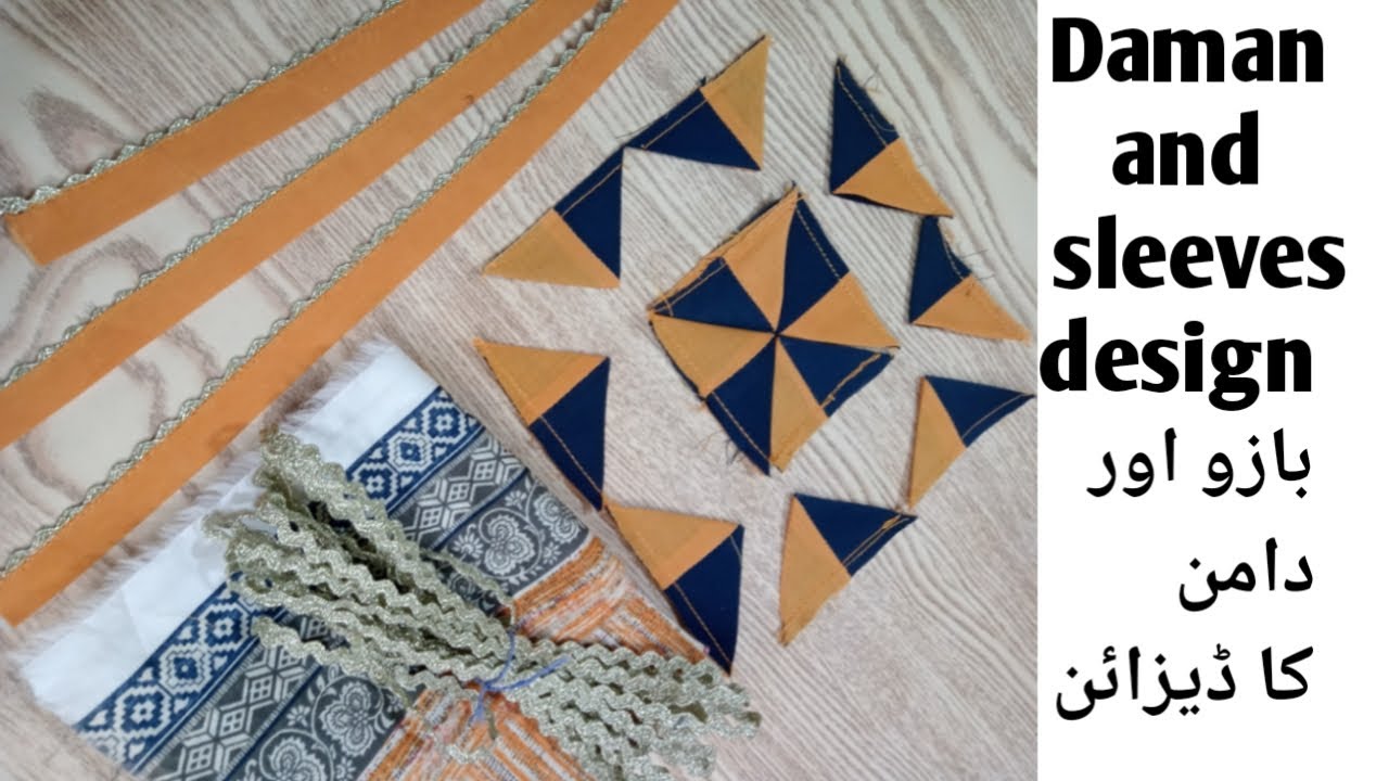 Sleeves design.daman design.diy.iffat art and craft - YouTube