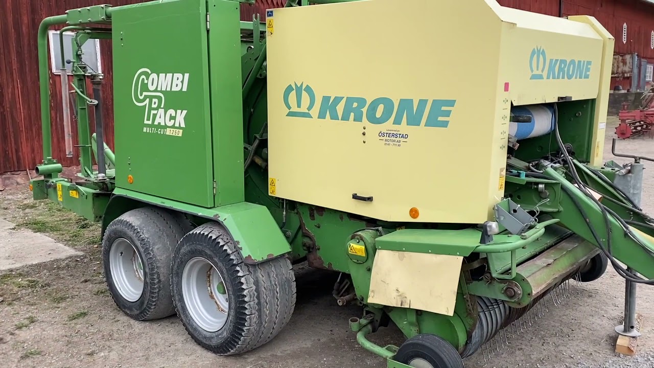 Kombipress Krone Combi pack multi cut 1250 på Klaravik - YouTube