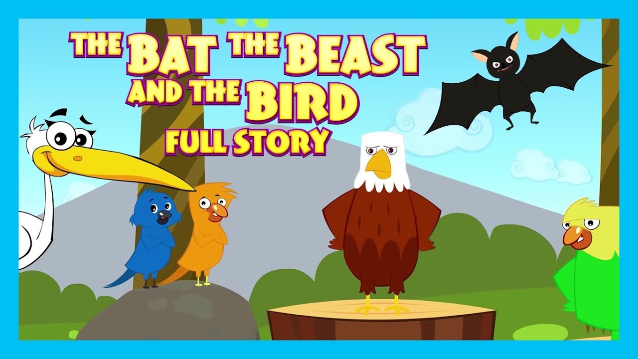 THE BAT THE BEAST AND THE BIRDS FULL STORY | ENGLISH ANIMATED STORIES ...
