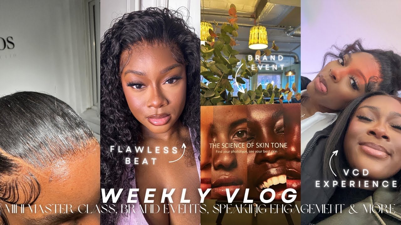WEEKLY VLOG: my first speaking engagement, mini hair masterclass, brand events & more - YouTube