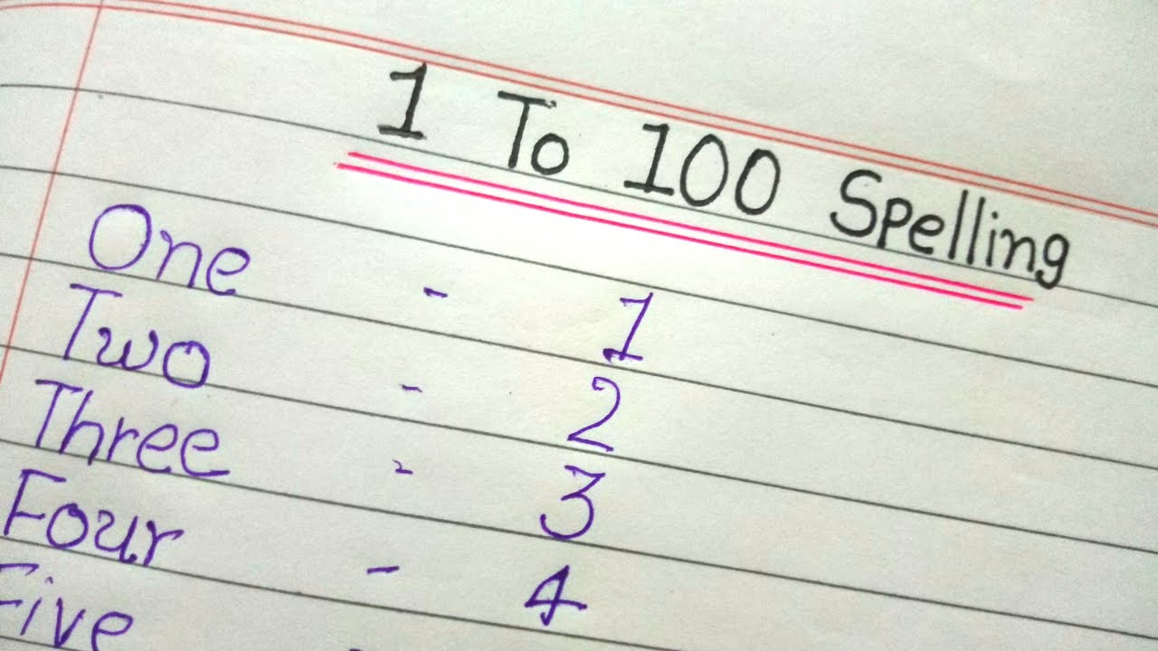 1 To 100 Spelling 1 To 100 Spelling In English 1 To100 Counting 1-to-100-spelling-1-to-100-spelling-in-english-1-to100-counting