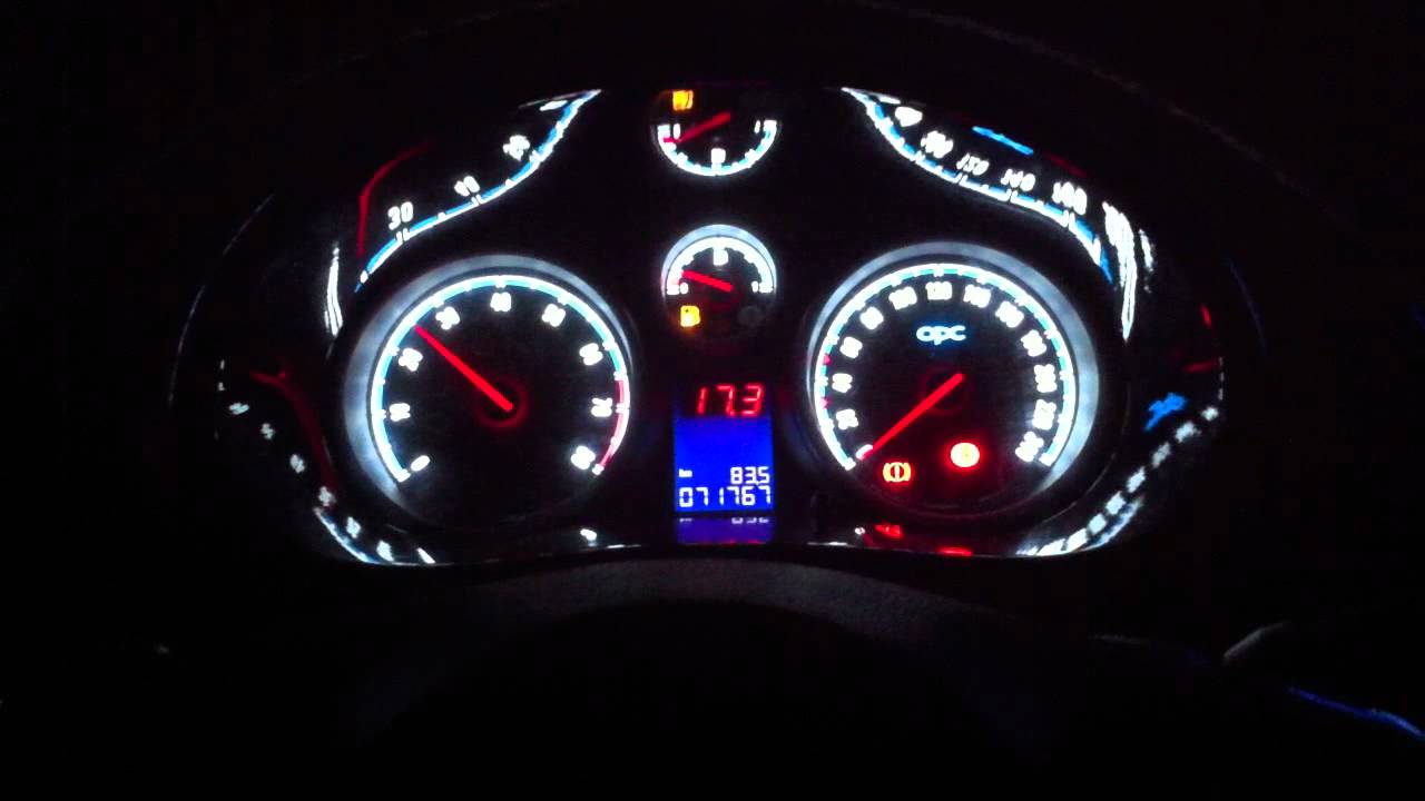 Corsa OPC Custom led change(white/red) Shiftlight by Delectronics.gr ...