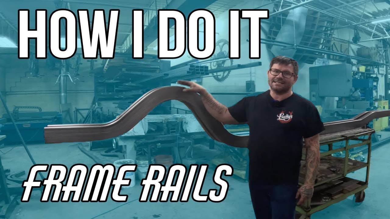 How To Bend Frame Rails At Cornfield Customs - YouTube