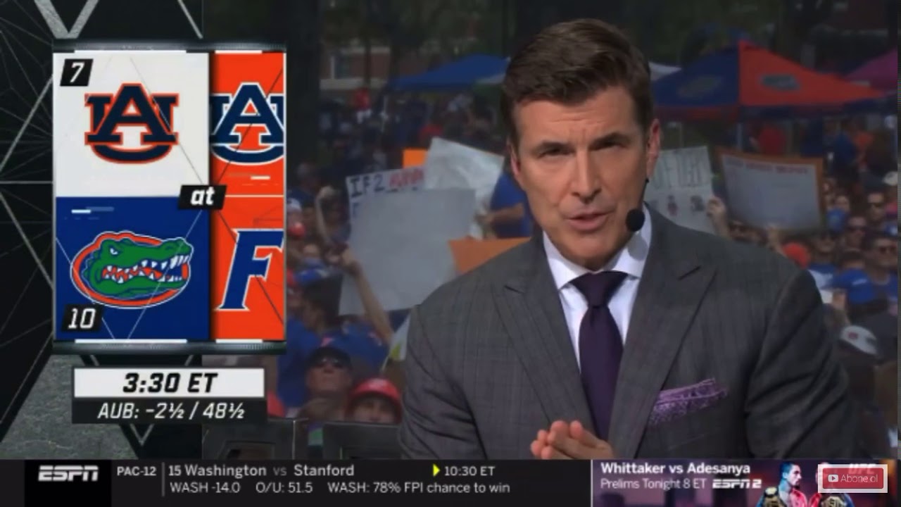 #10 florida gator fans chant “we ready” on college football gameday vs ...