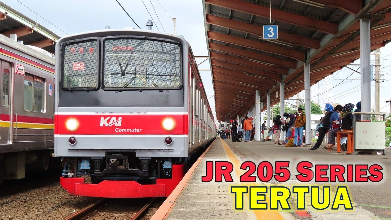 NAIK KRL TERTUA ?? TRIP PERDANA Naik KRL Commuter Line JR 205-5 Yang ...