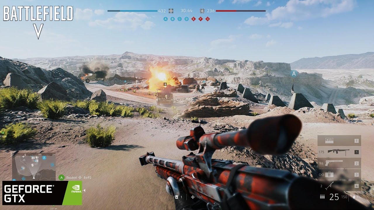 BATTLEFIELD V GAMEPLAY | STRATEGIC CONQUEST | HAMADA | SAND STORM | NO ...