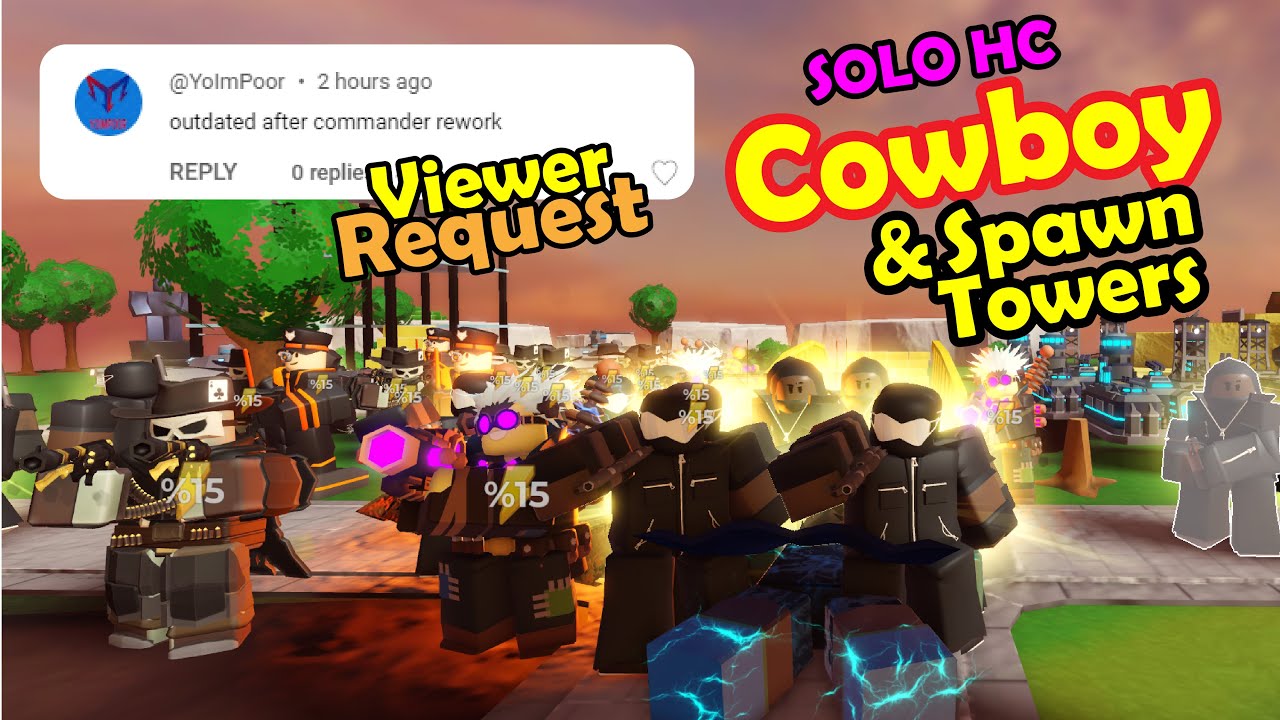 TDS SOLO HC Hardcore Cowboy & Spawn Towers more fun - Tower Defense ...